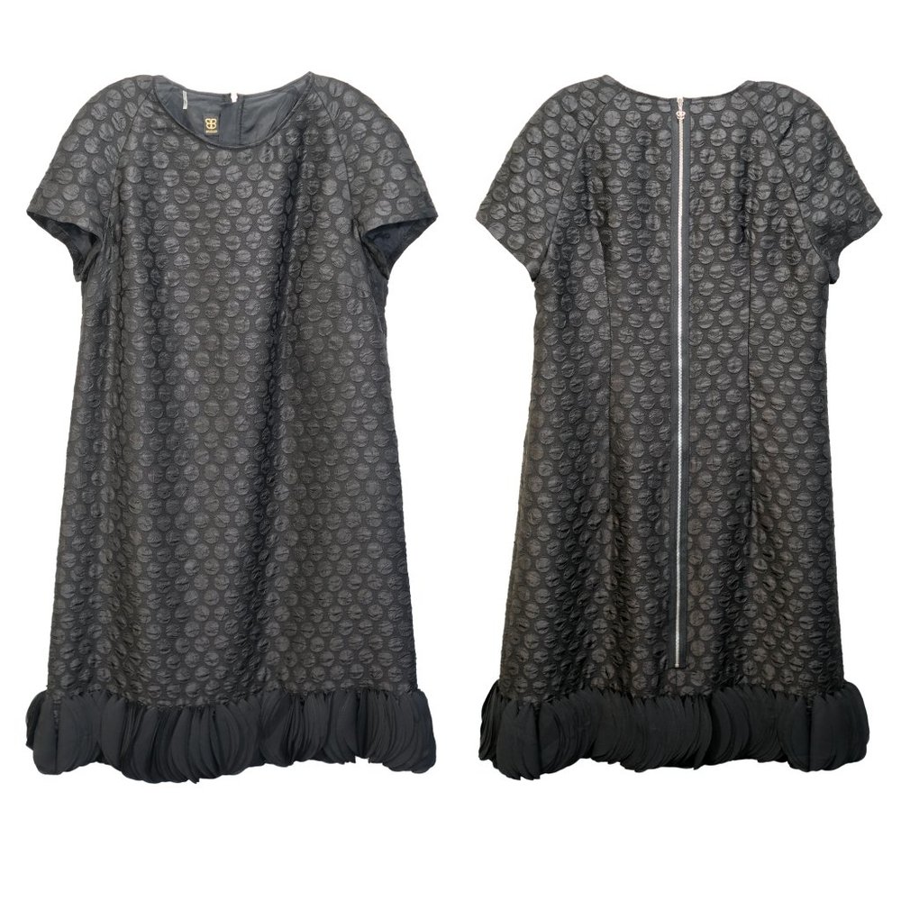 Black Basler Dot A-Line Cocktail Dress - Size Large -… - Gem